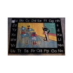 Eric Carle Elementary Pink Alphabet Kids Area Rug Pink/Blue, 35"x51 ...