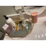 Balsa Circle 14x9 Inch Gold Mirrored Metal Geometric Decorative Serving ...