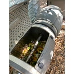 Lifetime 100 Gallon Outdoor Compost Plastic Lid with Rolling Tumbling ...