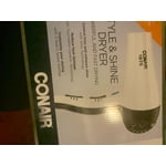 Conair Style & Shine Hair Dryer, 1875 Watts, Diffuser, Concentrator ...