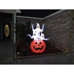 Airblown Inflatable Outdoor Ghost Trio Emerging from Pumpkin Halloween ...