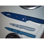 Mainstays Stainless Steel Color Knife Set with Ergonomic Soft Grip ...