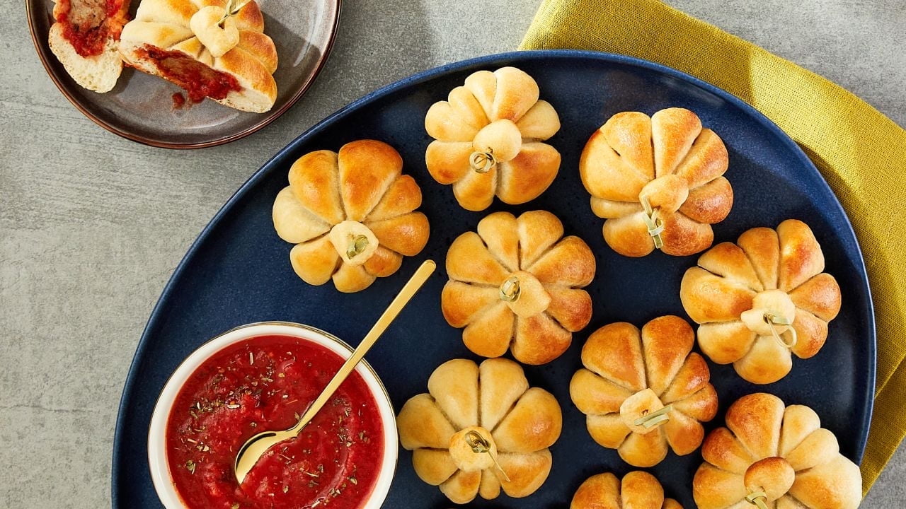 Pumpkin-Shaped Meatball Pizza Bites Recipe - Walmart.com