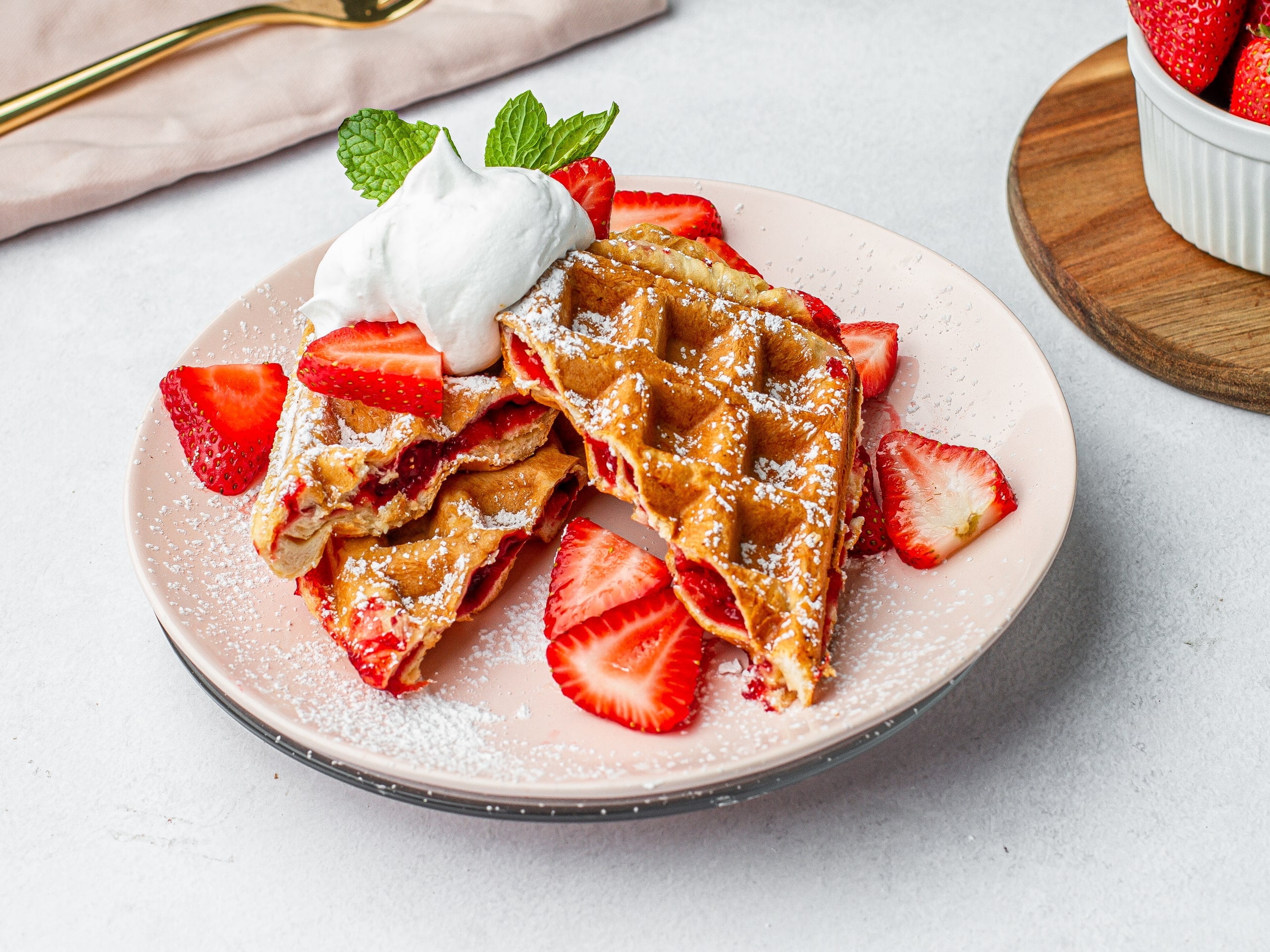 Strawberry stuffed waffles Recipe - Walmart.com