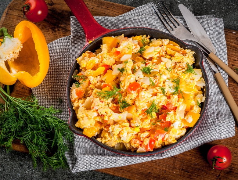 Vegetable skillet egg scramble Recipe - Walmart.com