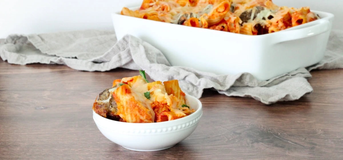Baked rigatoni with meatballs Recipe - Walmart.com