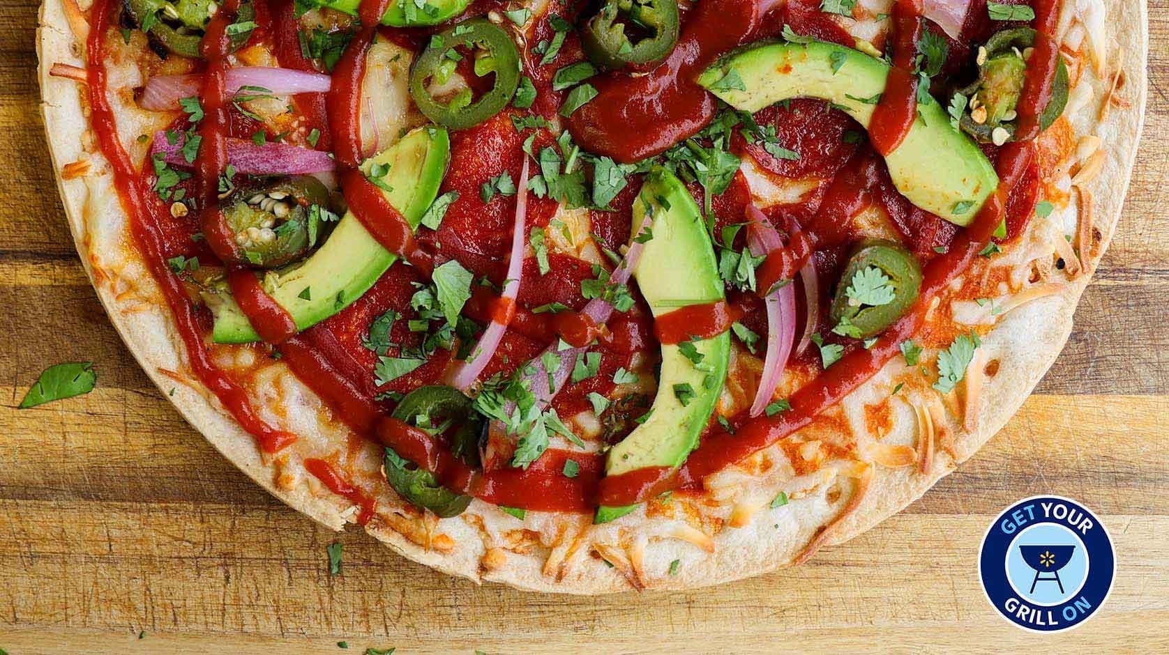 Mexican style grilled pizza Recipe - Walmart.com
