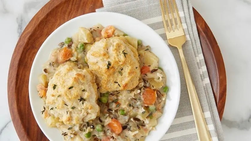 Chicken and wild rice biscuit pot pie Recipe - Walmart.com