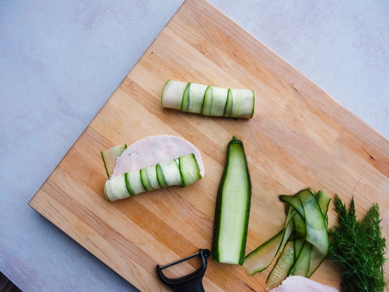 Turkey and cucumber roll-ups Recipe - Walmart.com