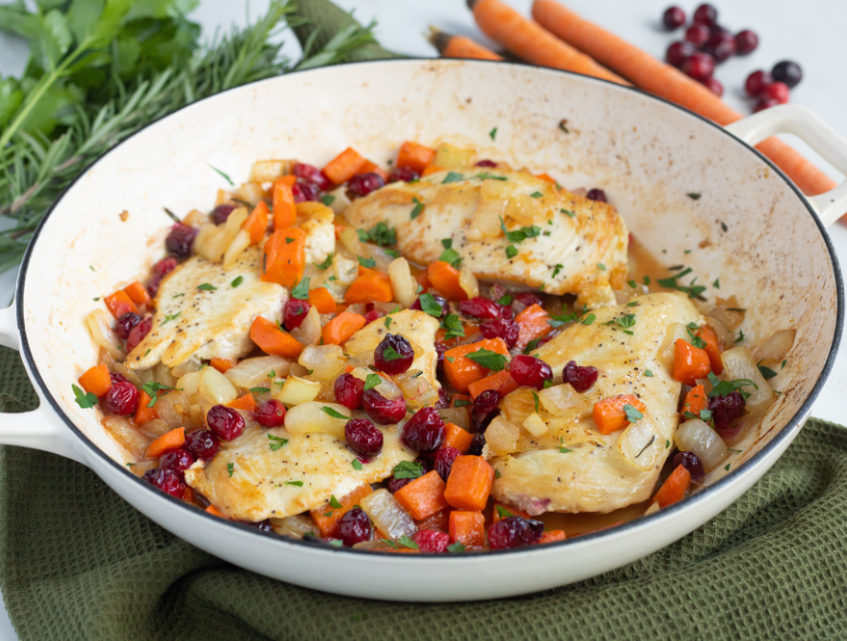 Roasted chicken with vegetables and cranberries Recipe - Walmart.com