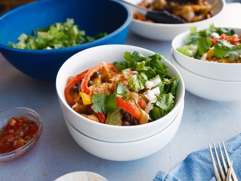 Sheet pan chicken fajitas bowl Recipe - Walmart.com