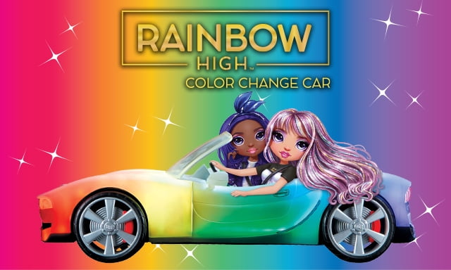 Rainbow High Color Change Car Auto zmieniające kolor 8w1 574316 MGA