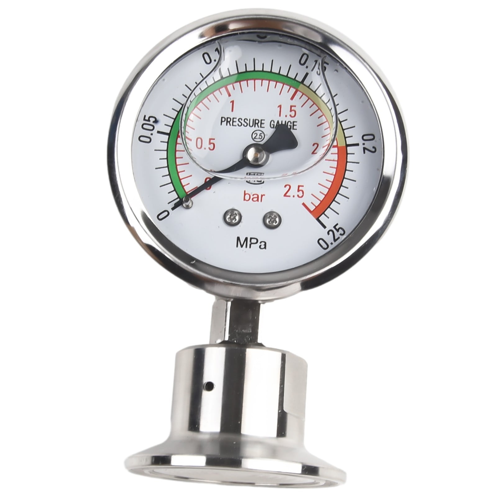 0-0.25MPa Manometer 50.5mm OD Tri Clamp Membrane Pressure Gauge Diaphragm Gauge - Walmart.com
