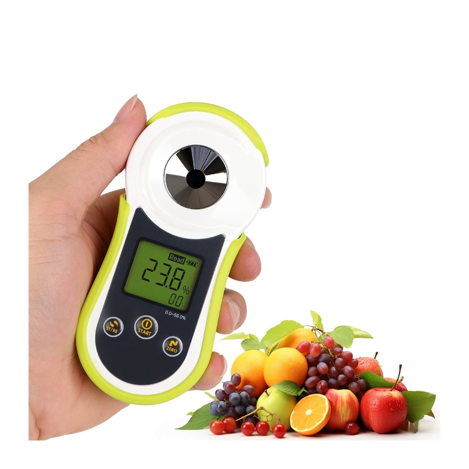 0.0~55.0% Sugar Refractometer LCD Display Digital Meter Densitometer ...