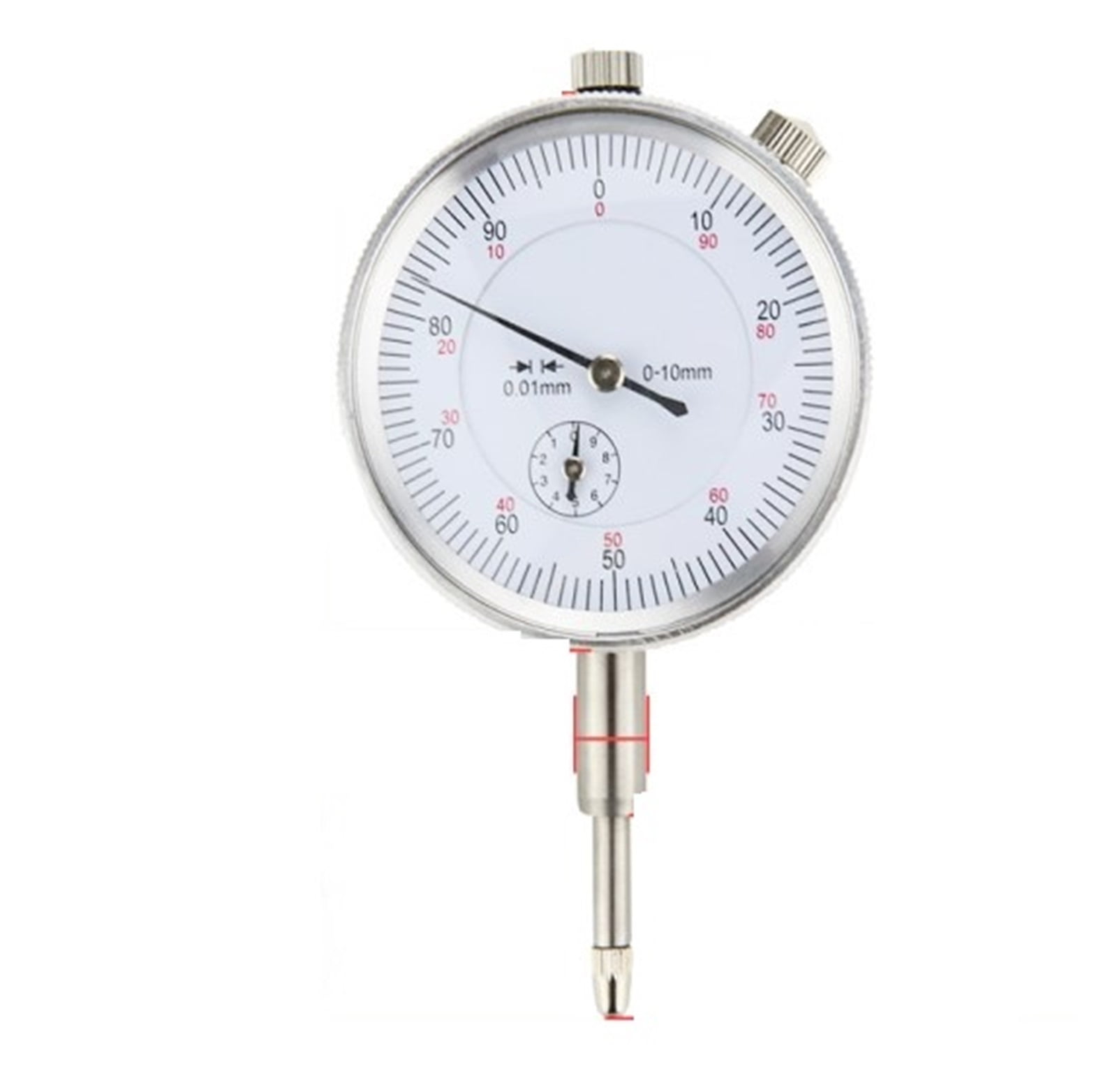 0-0.8mm Lever Dial Indicator Gauge With Measuring Probes Mechanical ...
