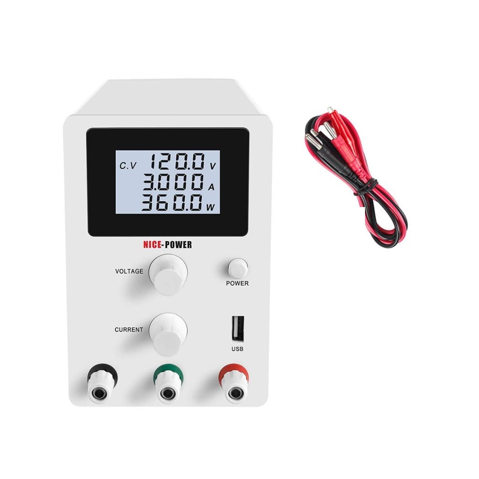 0.001A Protect Eyes Digital Lab Switching DC USB Power Supply Adjustable 30V 10A 60V 5A ...