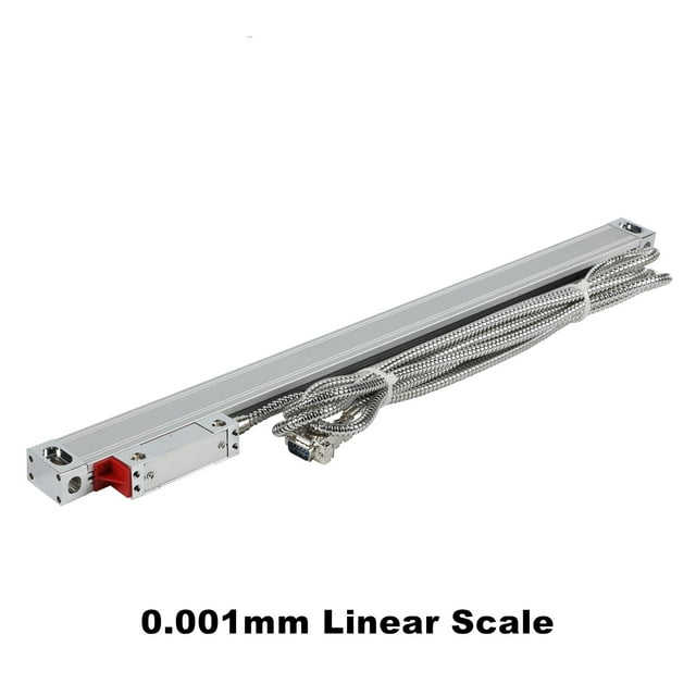 0.001mm 50 100 150 200 250 300 350 400mm Slim DRO Linear Scale 20x28mm Thin Small 1um Lathe ...
