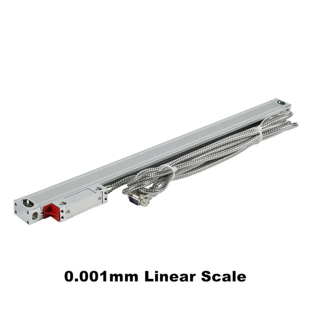 0.001mm 50 100 150 200 250 300 350 400mm Slim Linear Scale 20x28mm Thin Small 1um Lathe Linear ...
