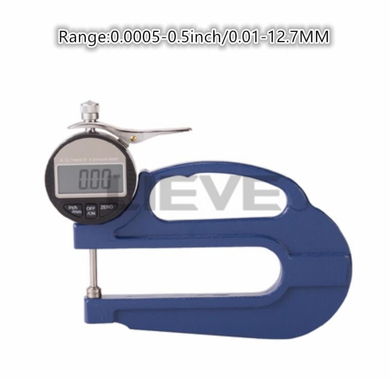 0.01MM/0.001mm Electronic Thickness Gauge 12.7mm Digital Micrometer ...