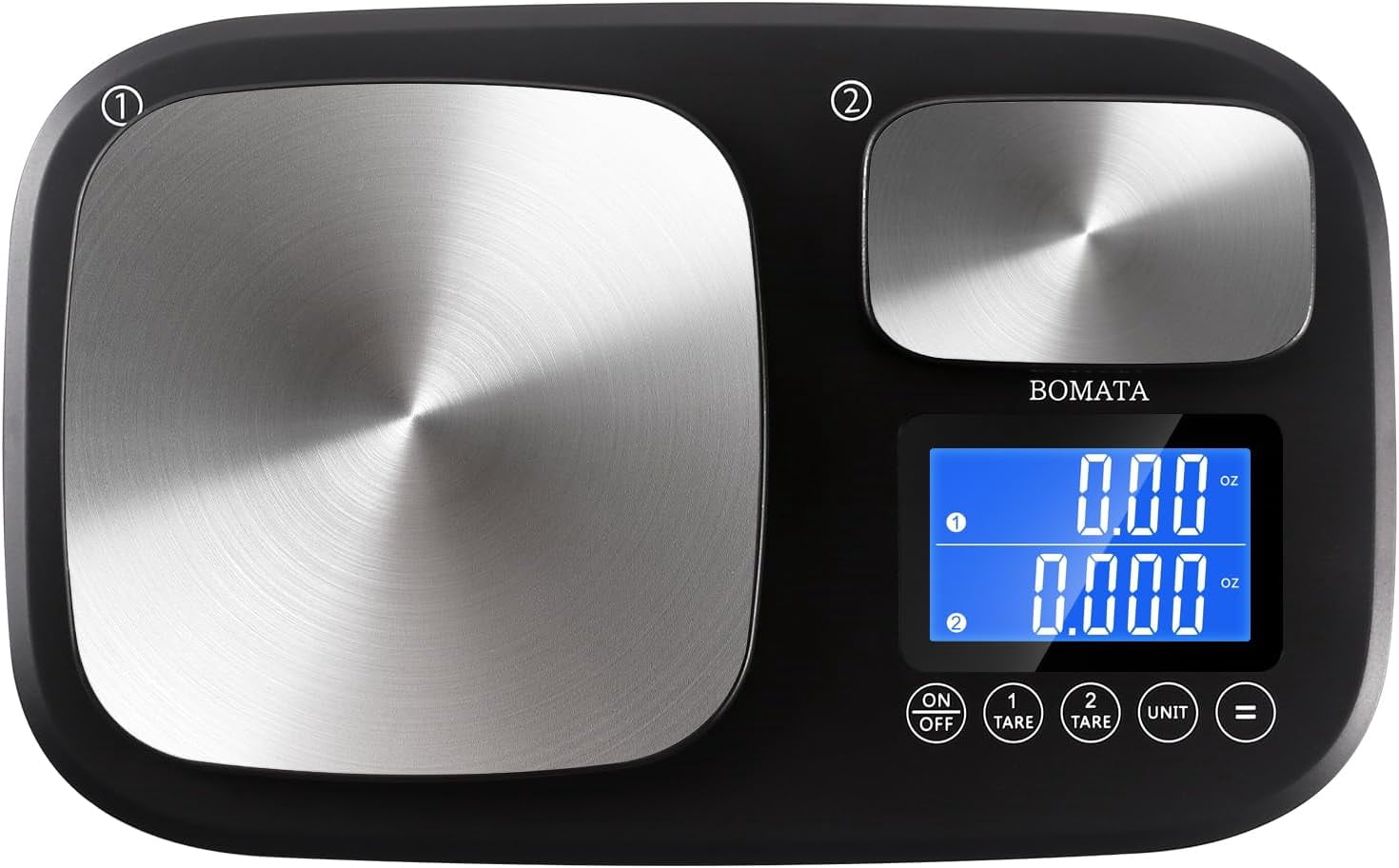 0.01g/500g & 1g/15kg Dual Platform Kitchen Scale with Two Precisions ...