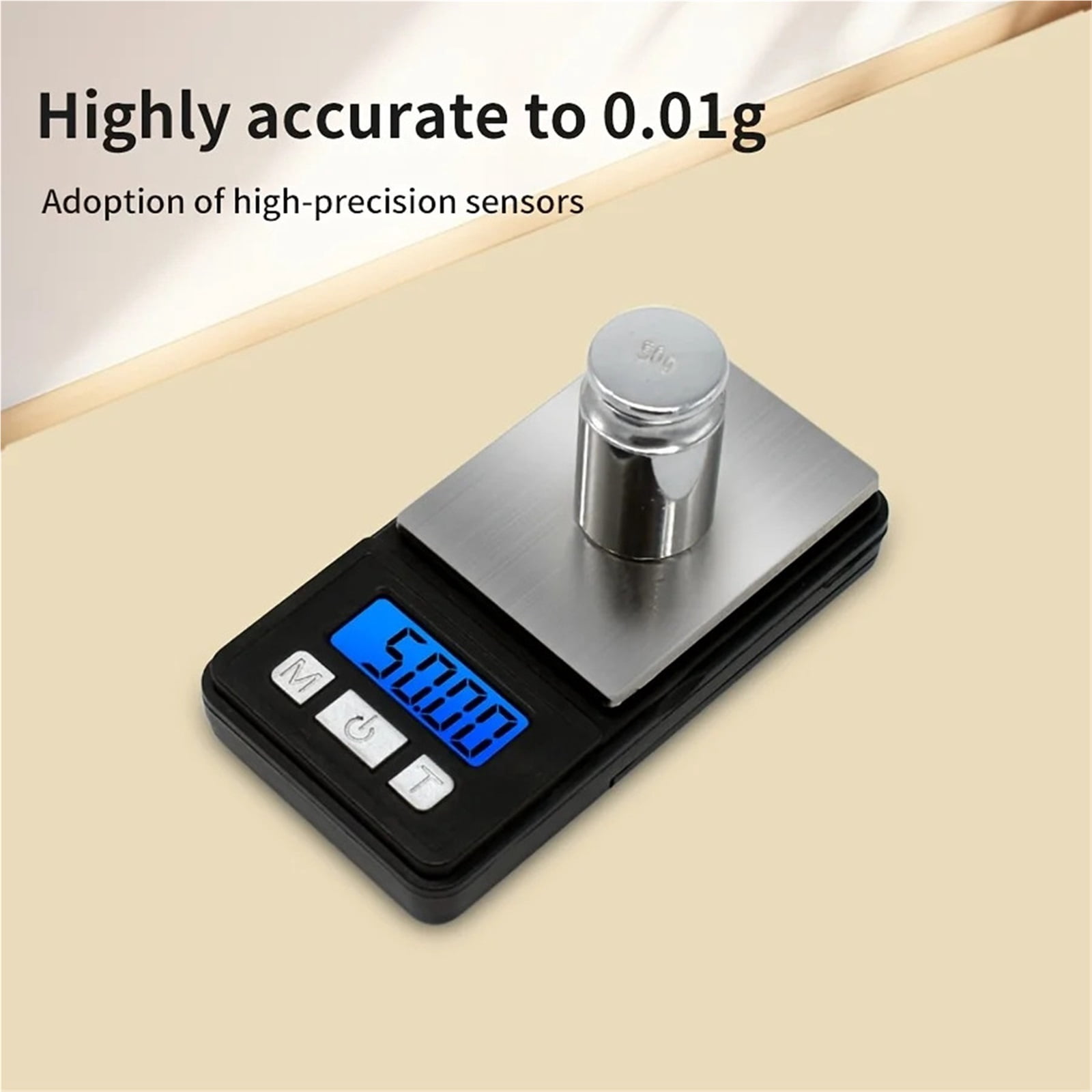0.01g Precision Mini Digital Scale with LCD Backlight - Portable ...