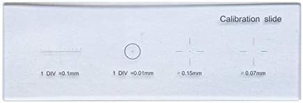 0.01mm Microscope Reticle Calibration Camera Slide Ruler Cross Stage ...