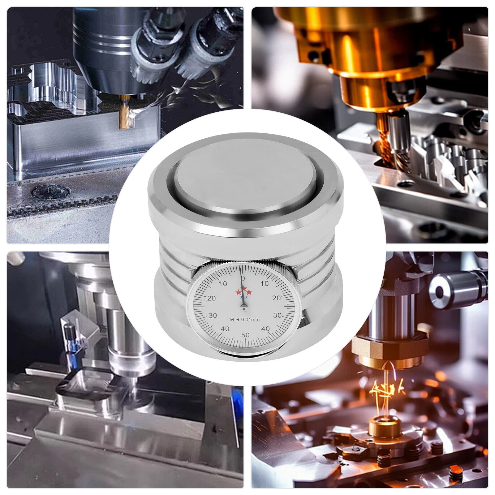 0.01mm Z Axis Zero Pre-Setter Tool Setter Magnetic Z Axis Dial Setter ...