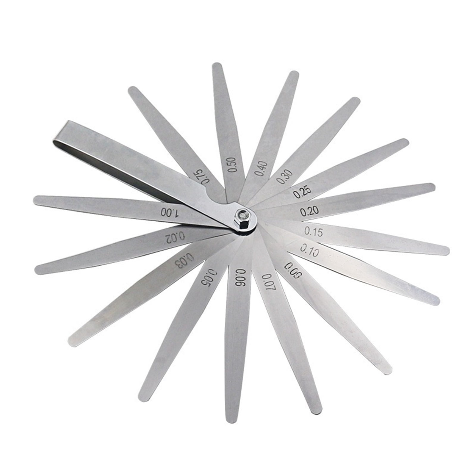 0.02 To 1.00mm 15 Blades Thickness Gap Metric Filler Feeler Gauge ...