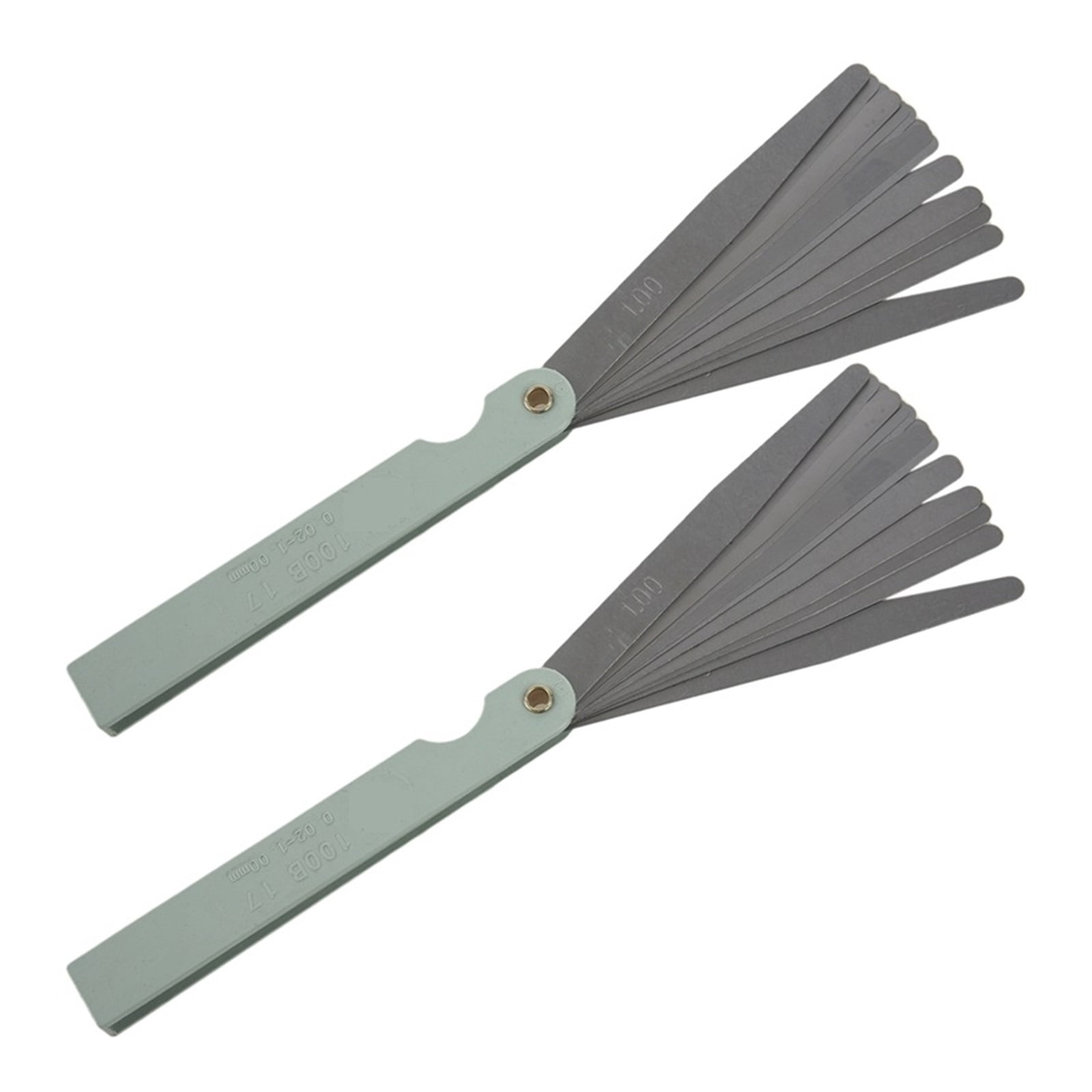 0.02 To 1Mm 17 Blade Thickness Gap Metric Filler Feeler Gauge Measure ...
