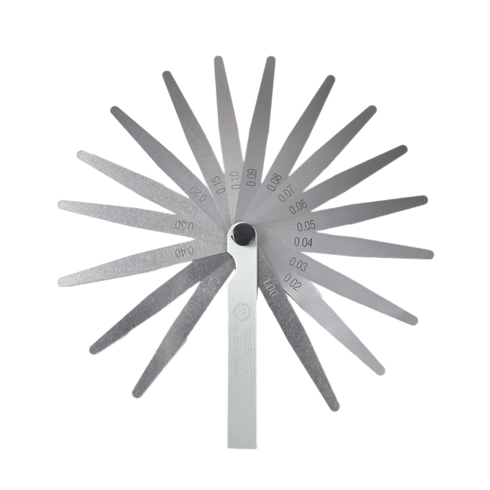 0.02To1mm Thickness 17-20Blade Metric Feeler Gauge High Precision Gages ...