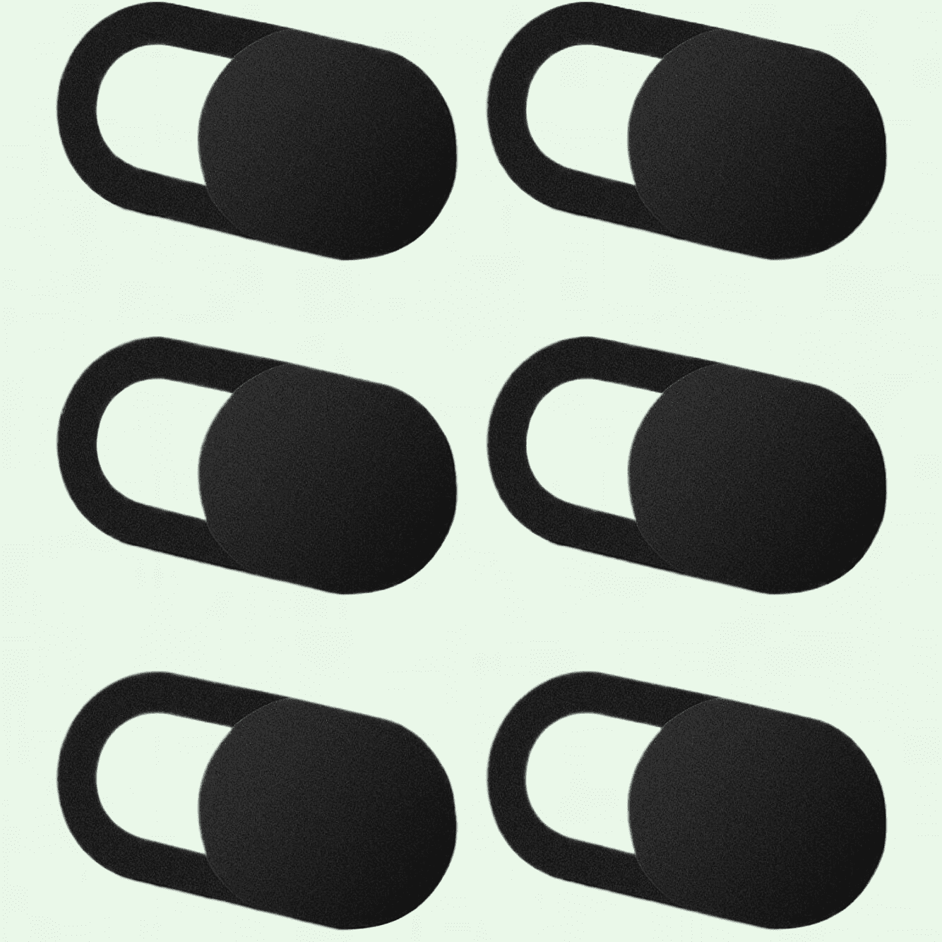 0.03in Webcam Cover, 6 Pack Black Camera Blocker for Computer Laptop ...