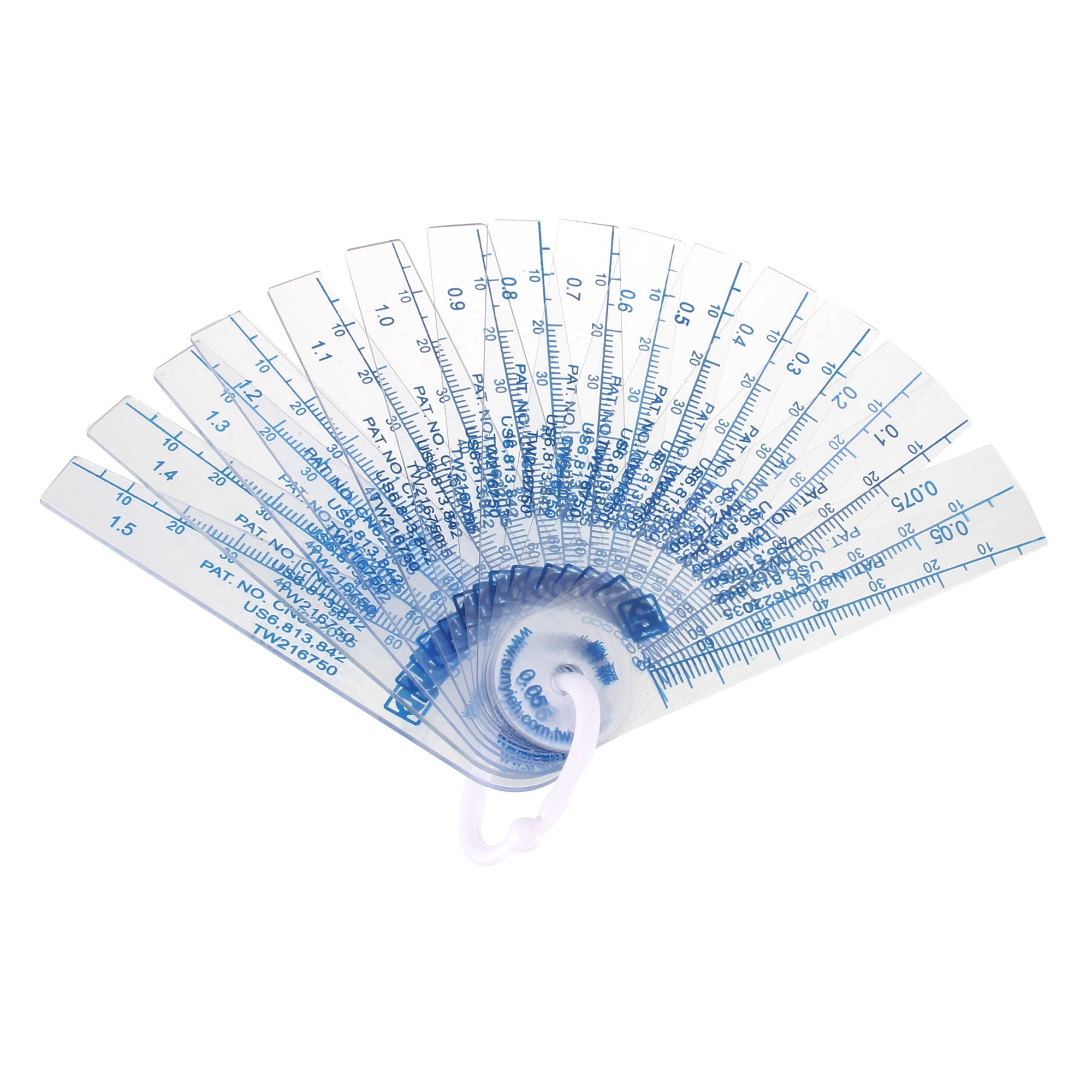 0.05 -1.5 mm Thickness Plastic Feeler Gauge Gap Filler Tool for Gap ...