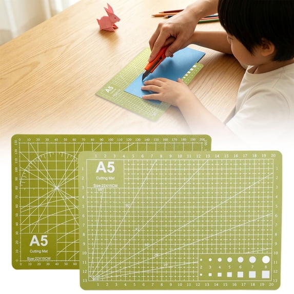 0.05" Thick Double-Sided A5 PVC Cutting Mat with Grid – Self-Healing ...
