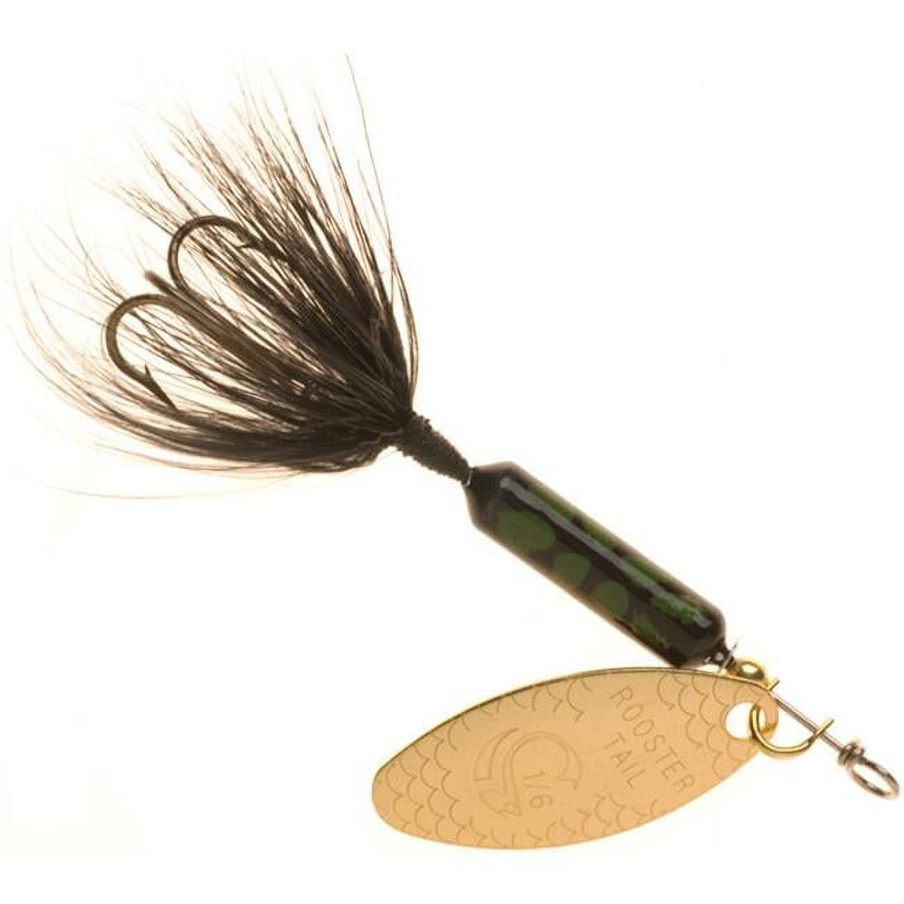 0.06 oz. Original Rooster Tail in Black Coachdog - Walmart.com