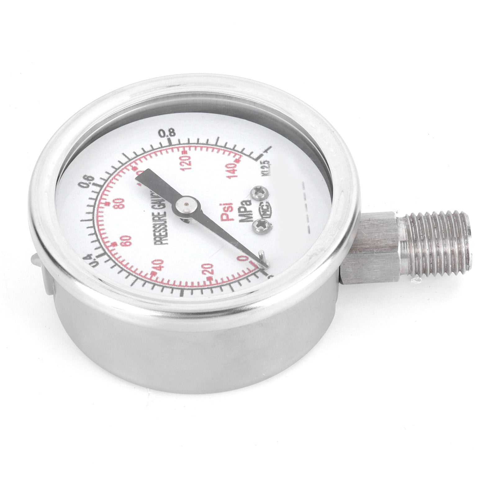 0,1.0MPa Stainless Steel Pressure Gauge, Industrial Radial Meter For ...