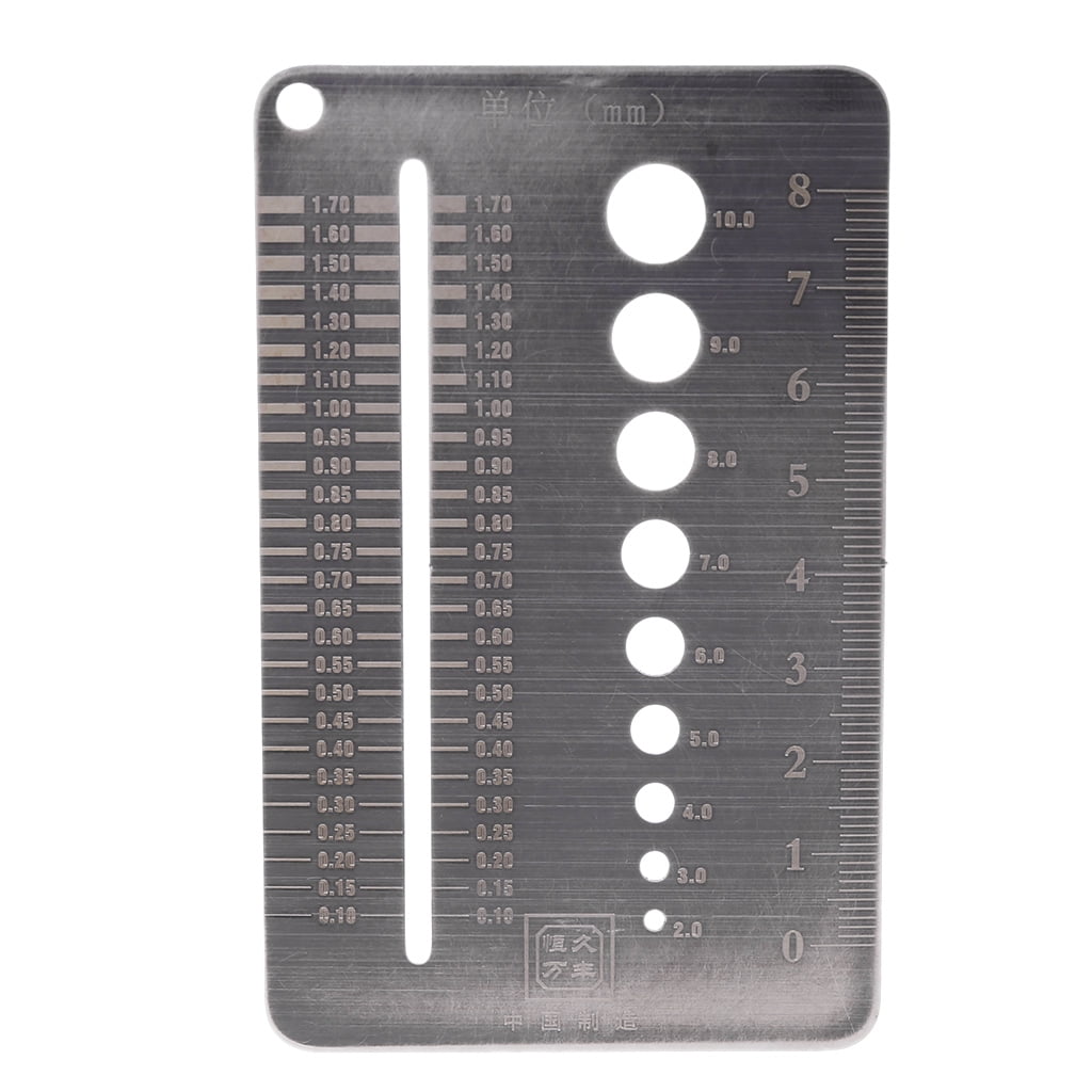 0.1-10mm Screw Gauge Plate Diameter Measuring Gauge Stainless Steel ...