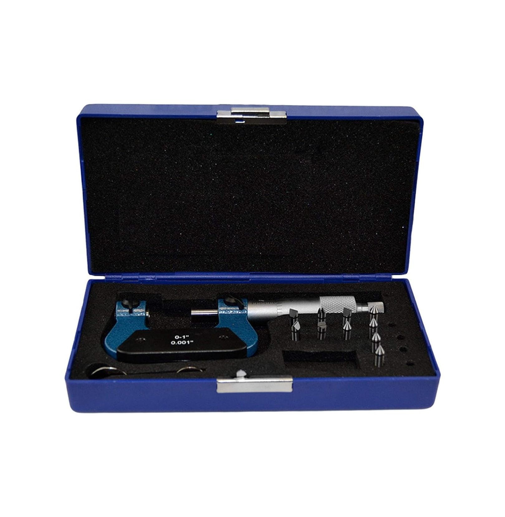 0-1" Screw Thread Micrometer Kit 60 Degree Anvils 0.001'' Graduation ...