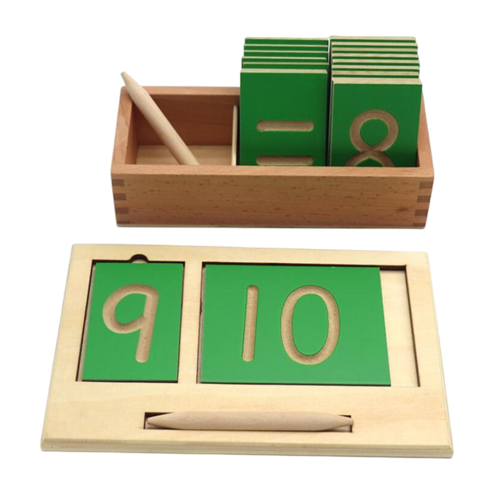 0-10 Number & ABC Letter Tracing Board Wooden Number and Counting Aid ...