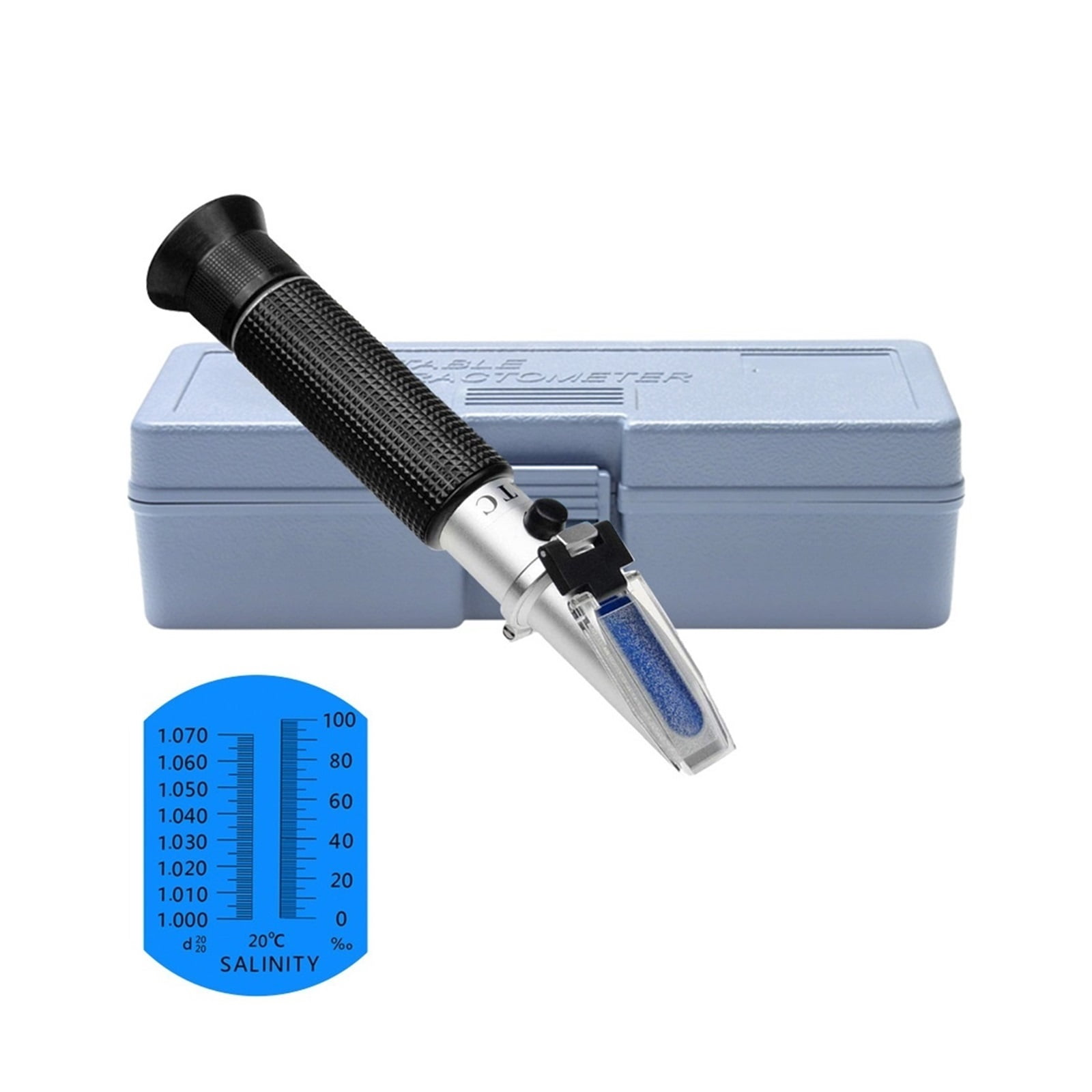 0-100 Seawater Salinity Refractometer Handheld Optical Hydrometer Sea ...