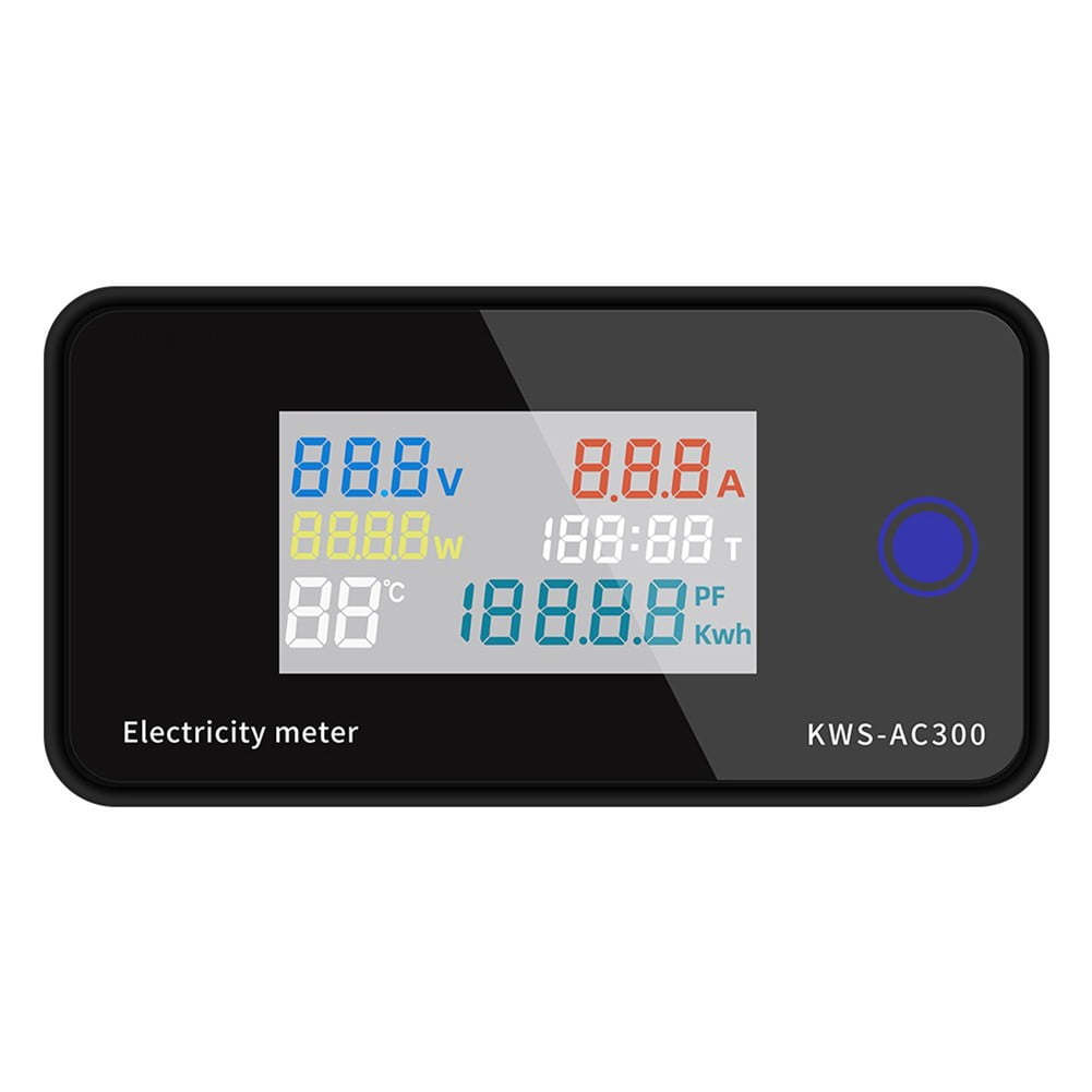 0-100A AC 50-300V Digital Electricity Meter, AC Meter, Voltmeter with ...