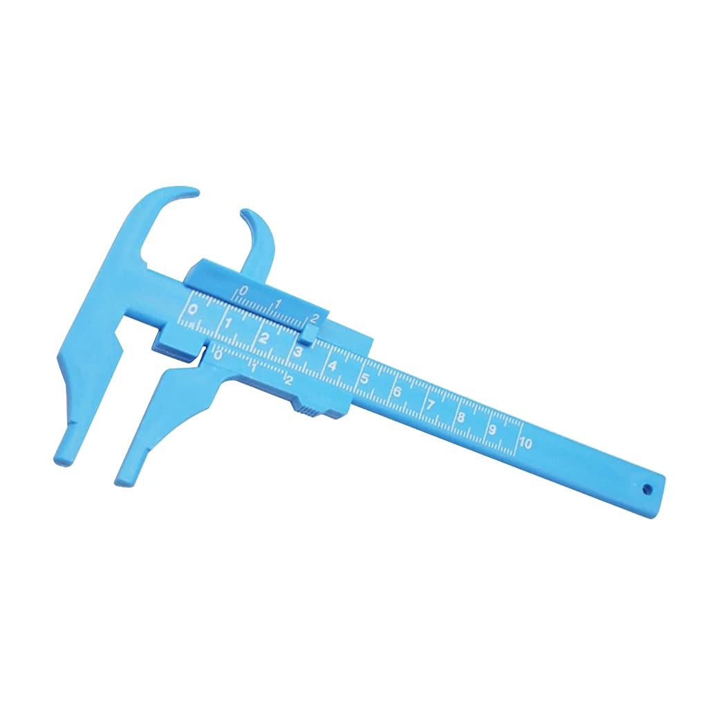 0-100mm Plastic Scale Vernier Caliper Depth Diameter Measure Ruler ...
