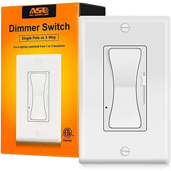 0-10V Dimmer Switch for LED/ CFL/ Incandescent/ Halogen, 3-Way or ...