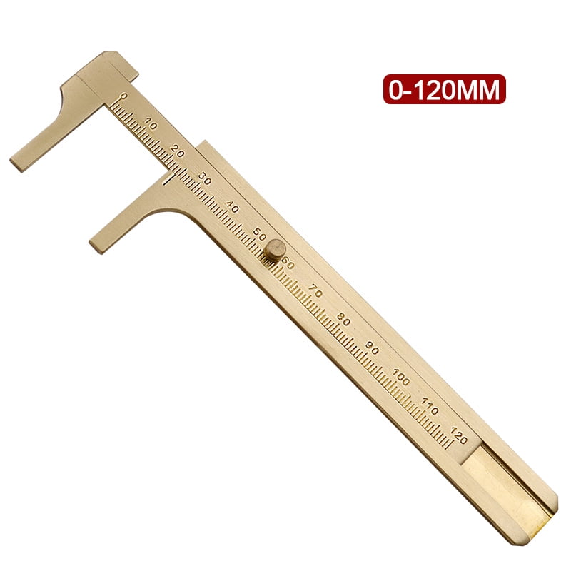 0-120mm Mini Brass Caliper Pure Copper Vernier Double Single Scale ...