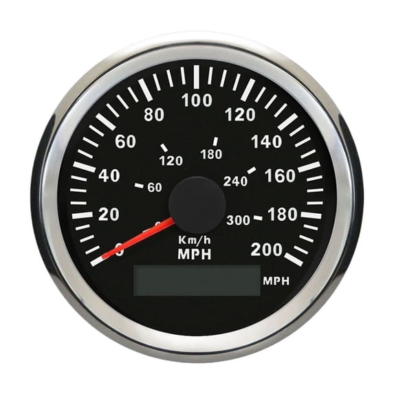 0-140MPH 0-160MPH 0-200MPH GPS Speedometer 12V 24V Universal MPH ...
