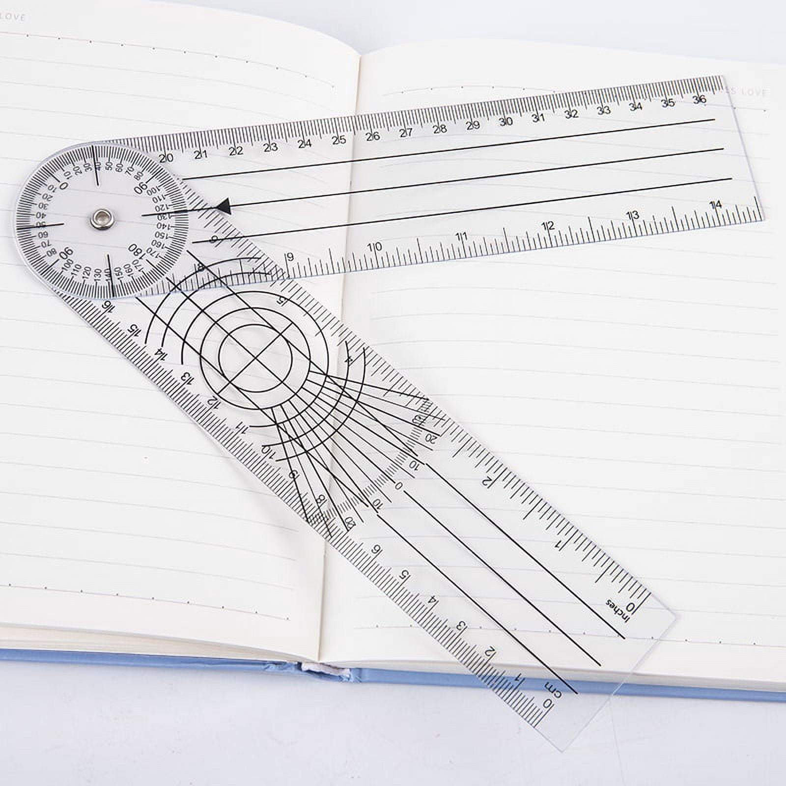 0-140mm 360 Degree Goniometer Angle Medical Spinal Angle Ruler Angle ...