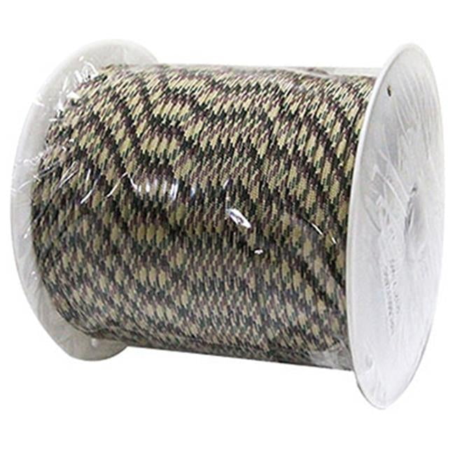 0.15 in. x 400 ft. Camouflage Military Grade 550 Paracord, Bulk Reel ...