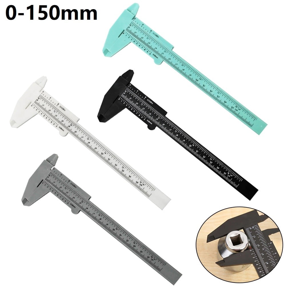 0-150Mm Sliding Vernier Caliper Plastic Gauge Double-Side Scale Ruler ...