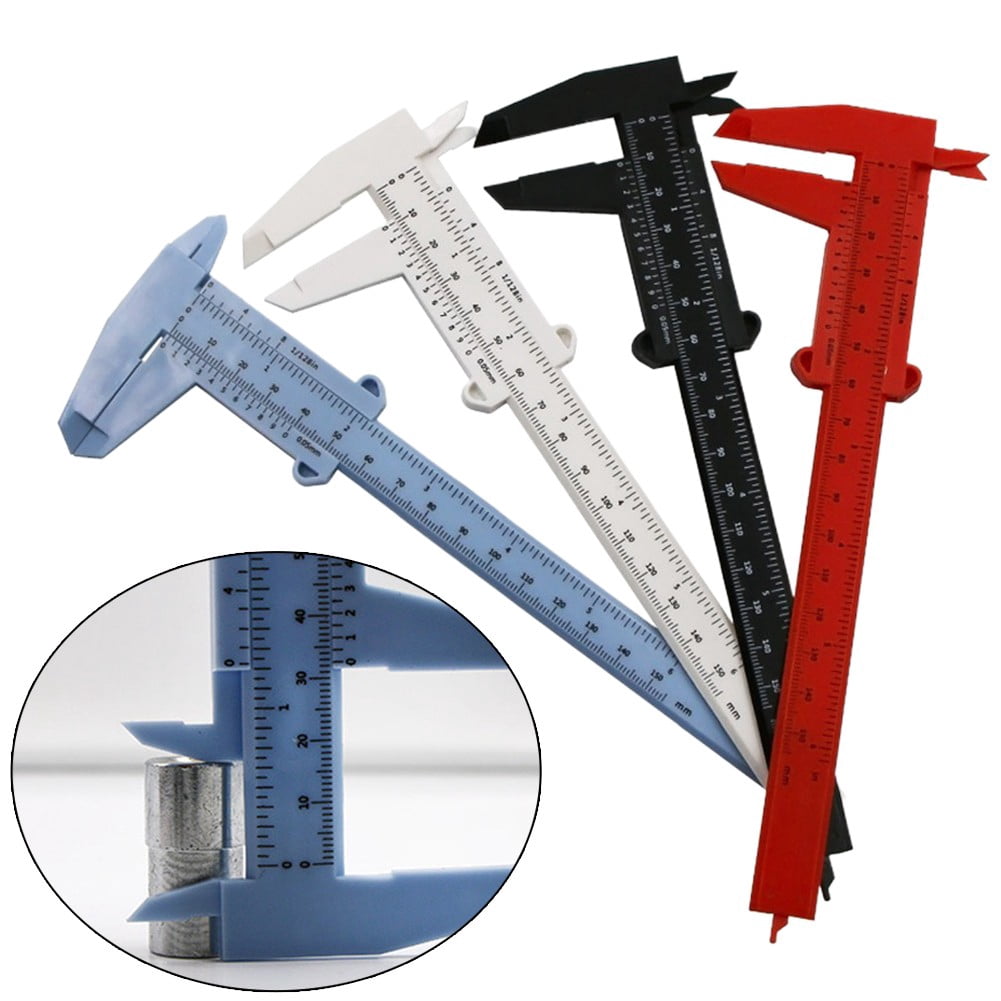 0-150Mm Vernier Calipers Double Rule Scale Plastic Depth Height Jewelry ...