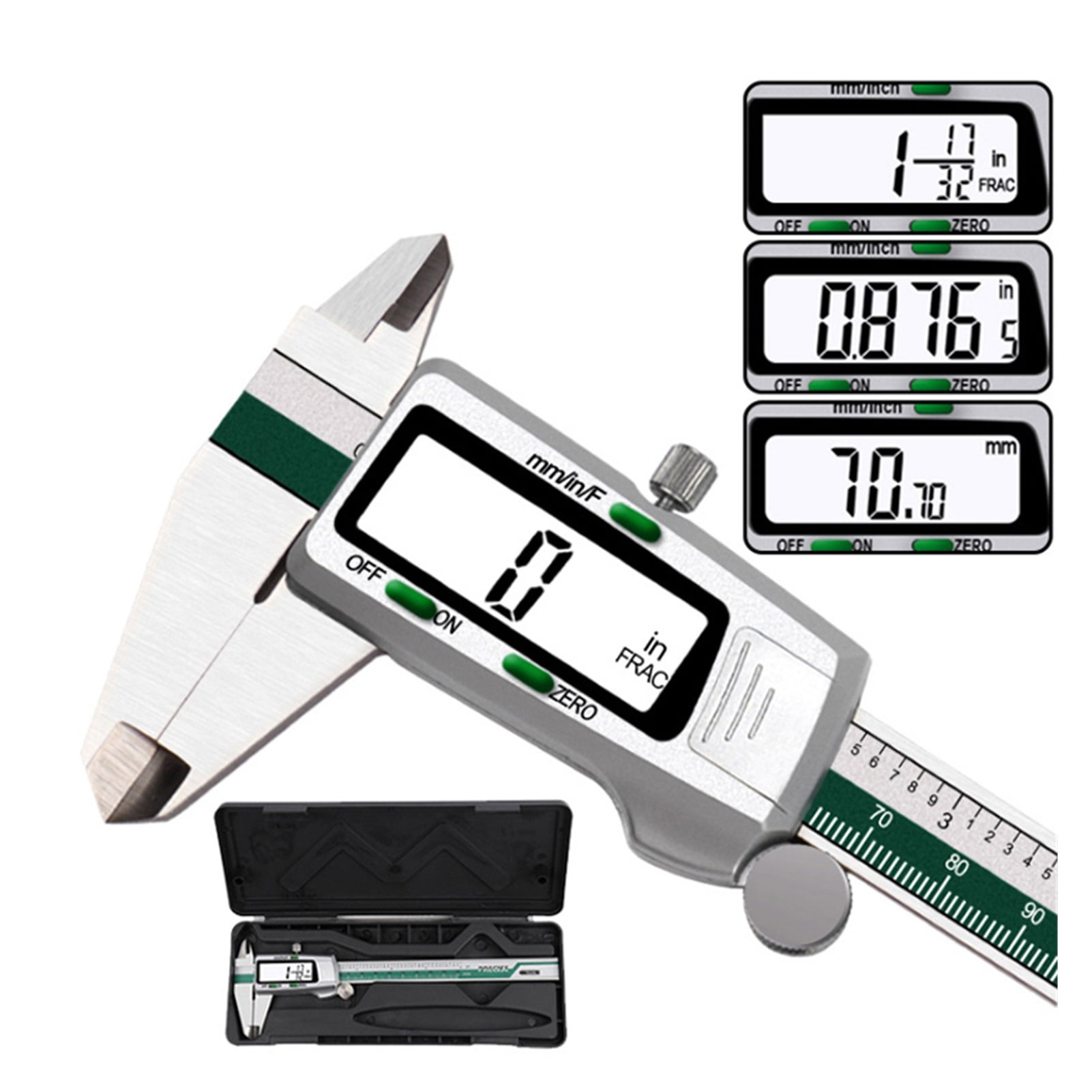 0-150mm Digital Vernier Caliper Caliber 6inch Stainless Steel ...