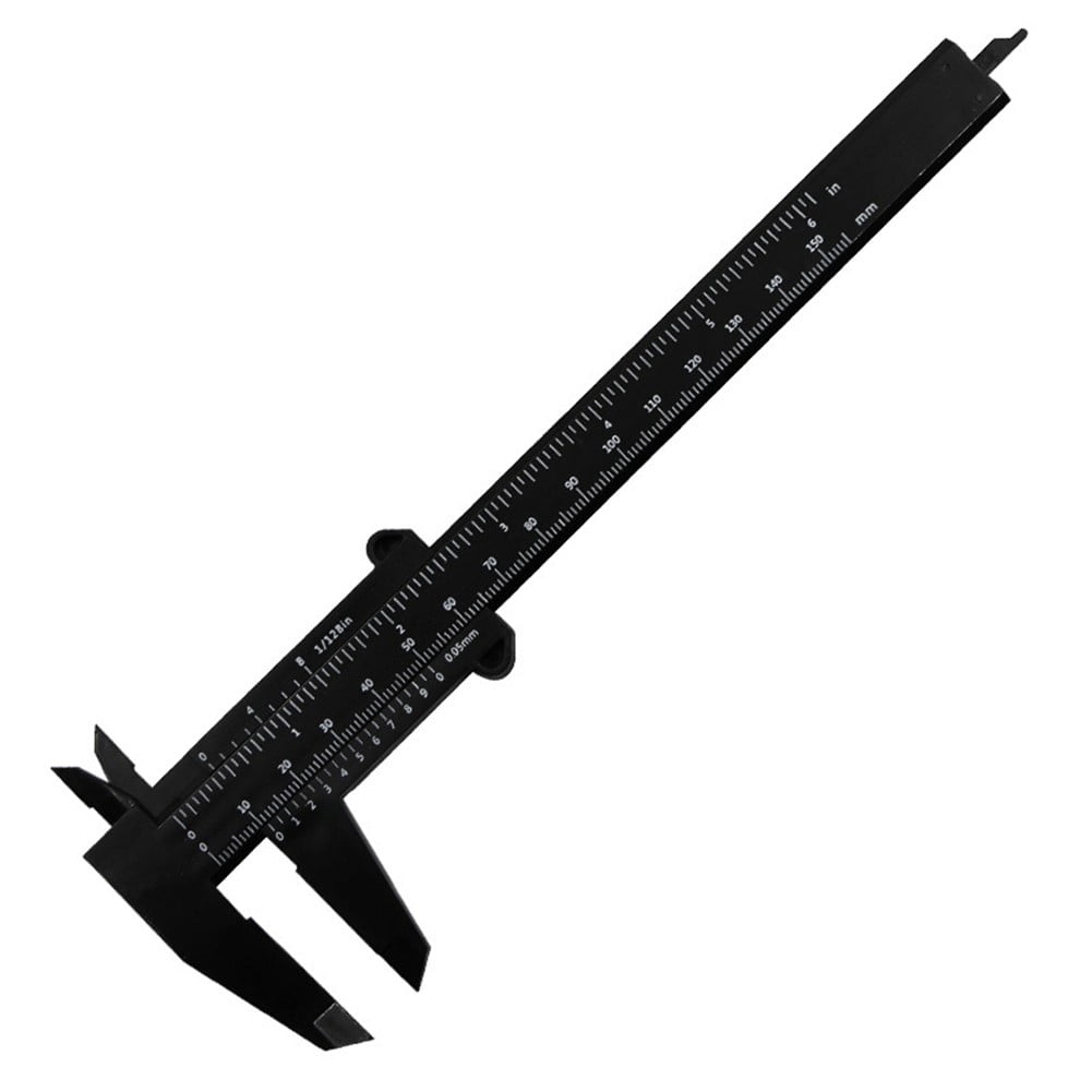 0-150Mm Vernier Calipers Double Rule Scale Plastic Depth Height Measure ...